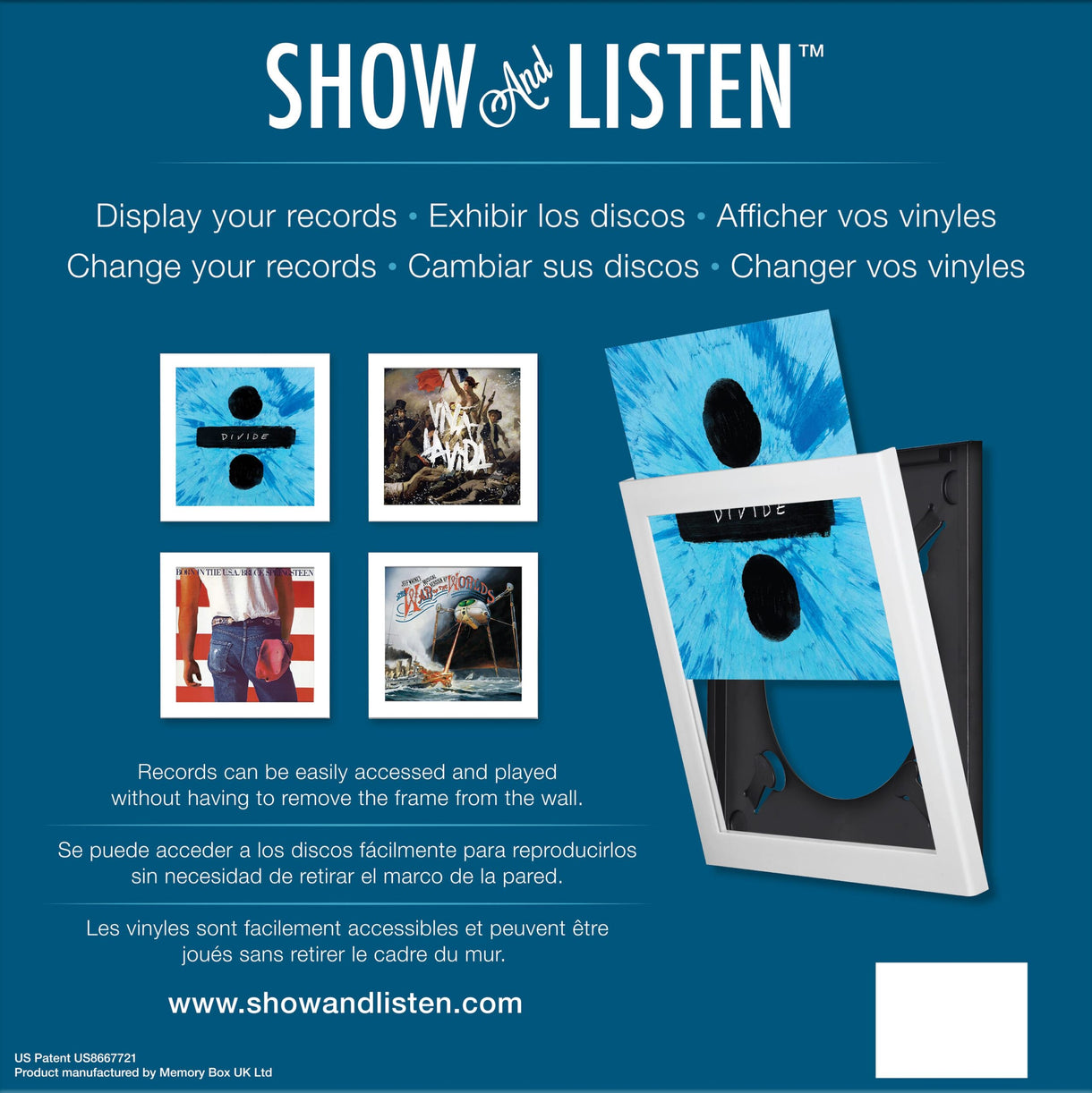 Show & Listen - White LP Flip Frame (4 Pack) – Rock Sound